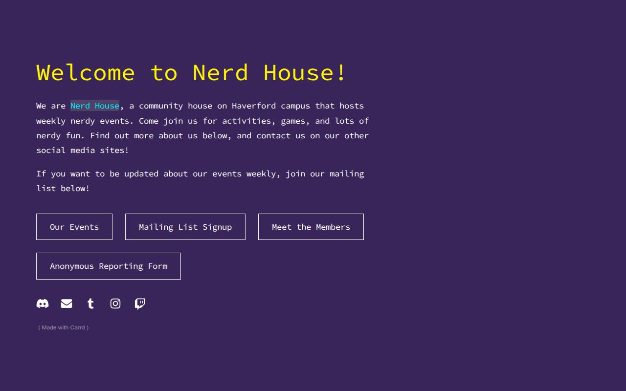 Haverford Nerd House